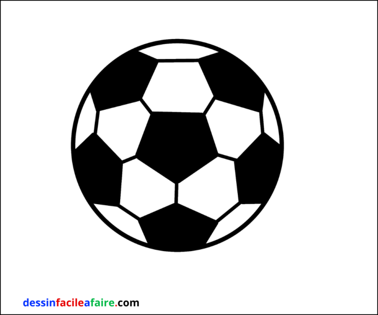 Comment dessiner un Ballon de foot - Dessin facile a faire